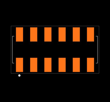 95278-101A12LF footprint & symbol by Amphenol | SnapMagic Search