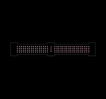 ET60S-D09-5-01-D08-S-VP-S footprint & symbol by Samtec | SnapMagic Search