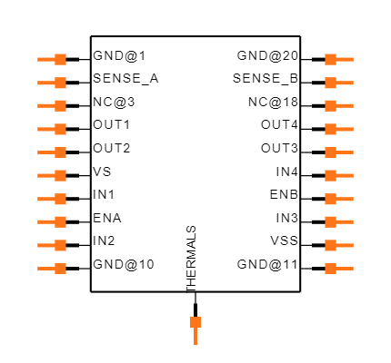 L298 Symbol, Footprint & 3D Model by STMicroelectronics | SnapMagic ...