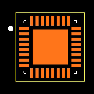 LTDC-X3 footprint & symbol by ScioSense | SnapMagic Search