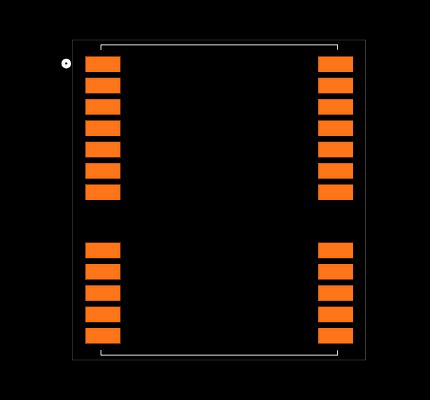 NEO-M8N-0 footprint & symbol by U-Blox America Inc. | SnapMagic Search