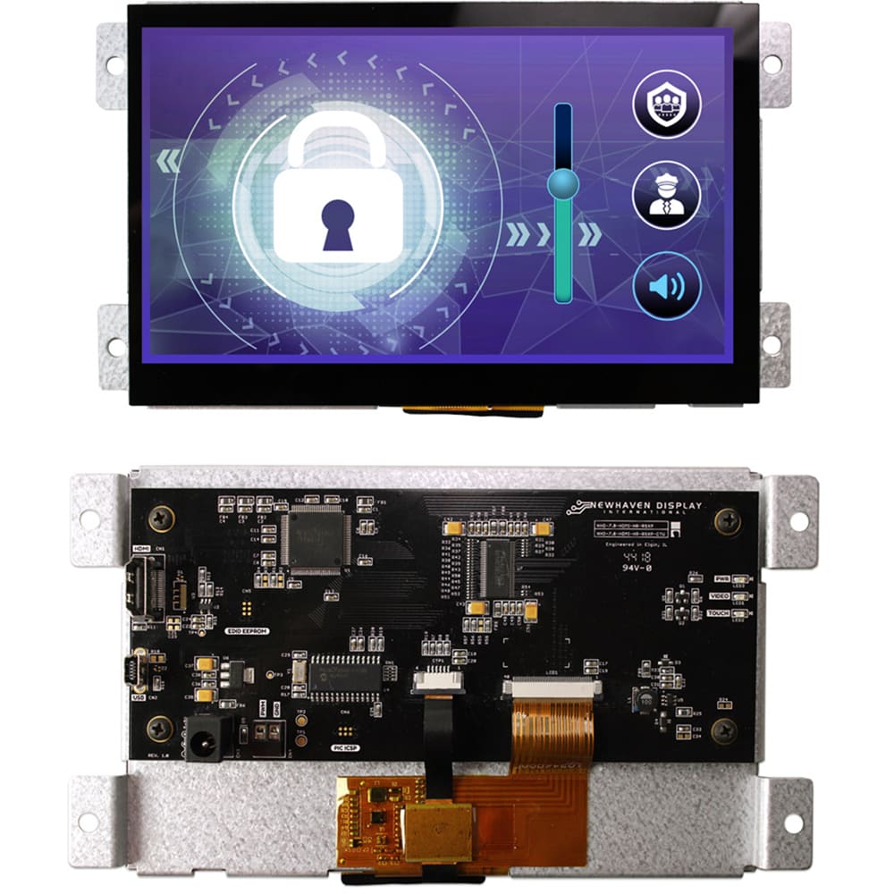 NHD-7.0-HDMI-HR-RSXP-CTU Symbol, Footprint & 3D Model by Newhaven ...